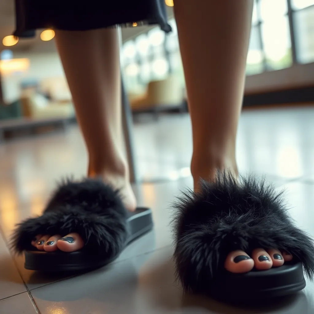 Embrace Style with Black Fur Slides: A Fashion Guide